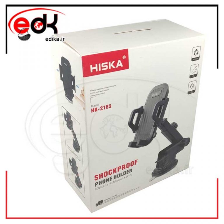 هلدر موبایل آسانسوری مکشی باکبفیت HK-2185 HISKA - فروشگاه اینترنتی ادیکا